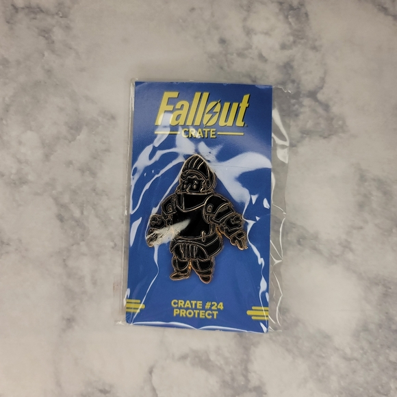 Loot Crate | Accessories | Fallout Vault Boy Protect Pin Loot Crate ...